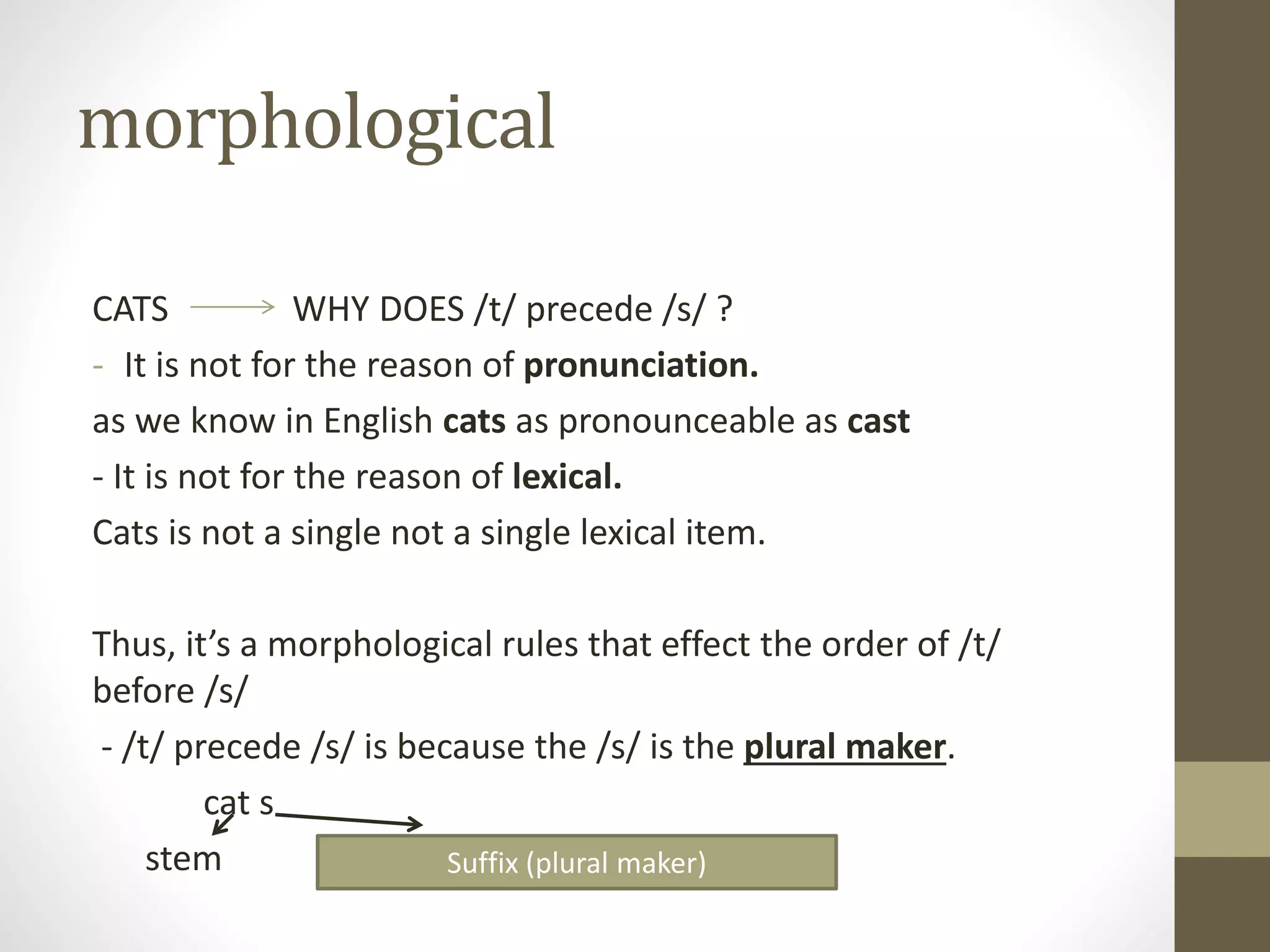 LINEAR ORDER in English Syntax | PPTX