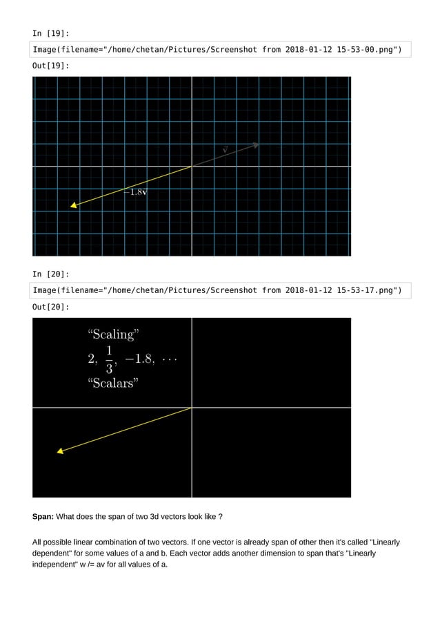 An Introduction Linear Algebra for Neural Networks and Deep learning | PDF | Physics | Science