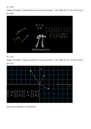 An Introduction Linear Algebra for Neural Networks and Deep learning ...