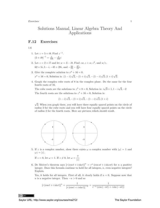Linear algebra-solutions-manual-kuttler-1-30-11-otc | PDF