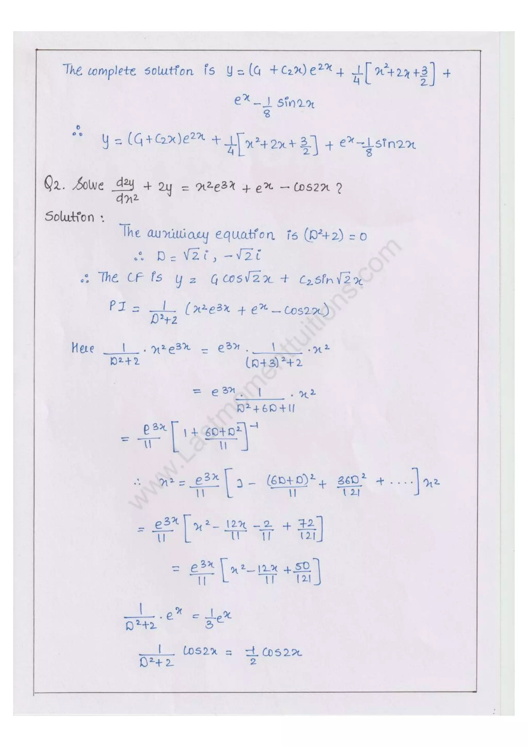 Linear Differential Equation Pdf 0514