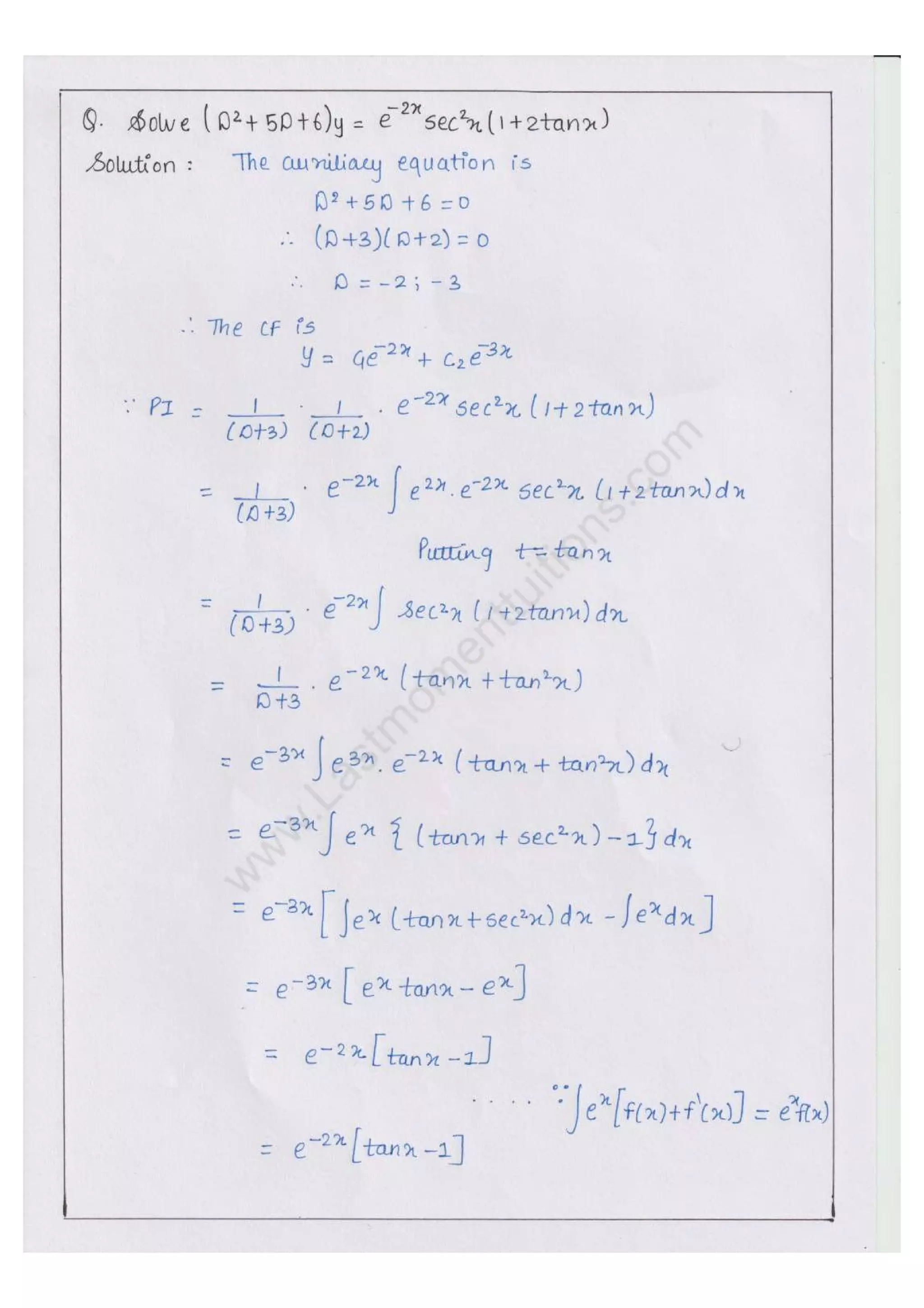 Linear Differential Equation Pdf 9943