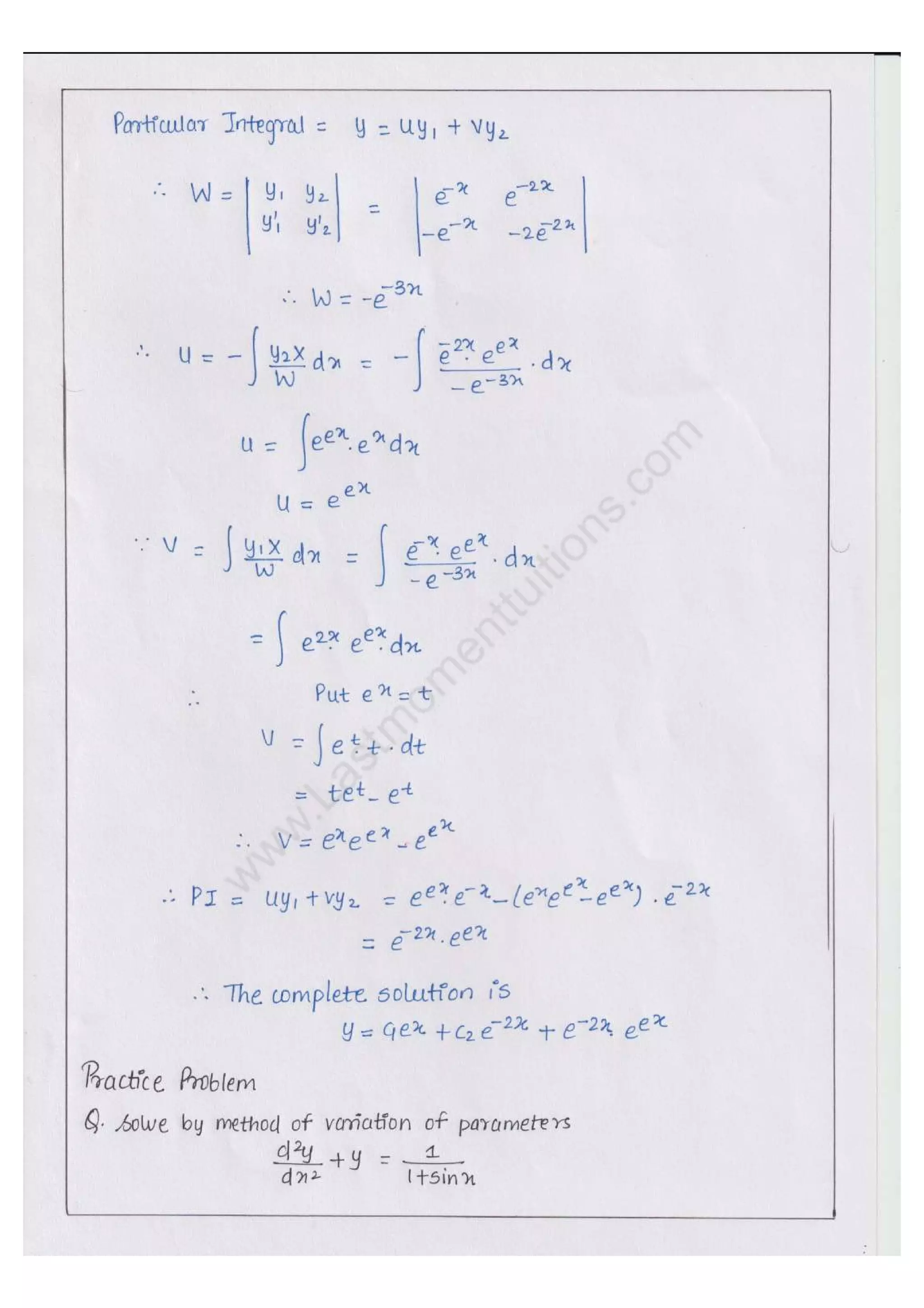 Linear differential-equation | PDF