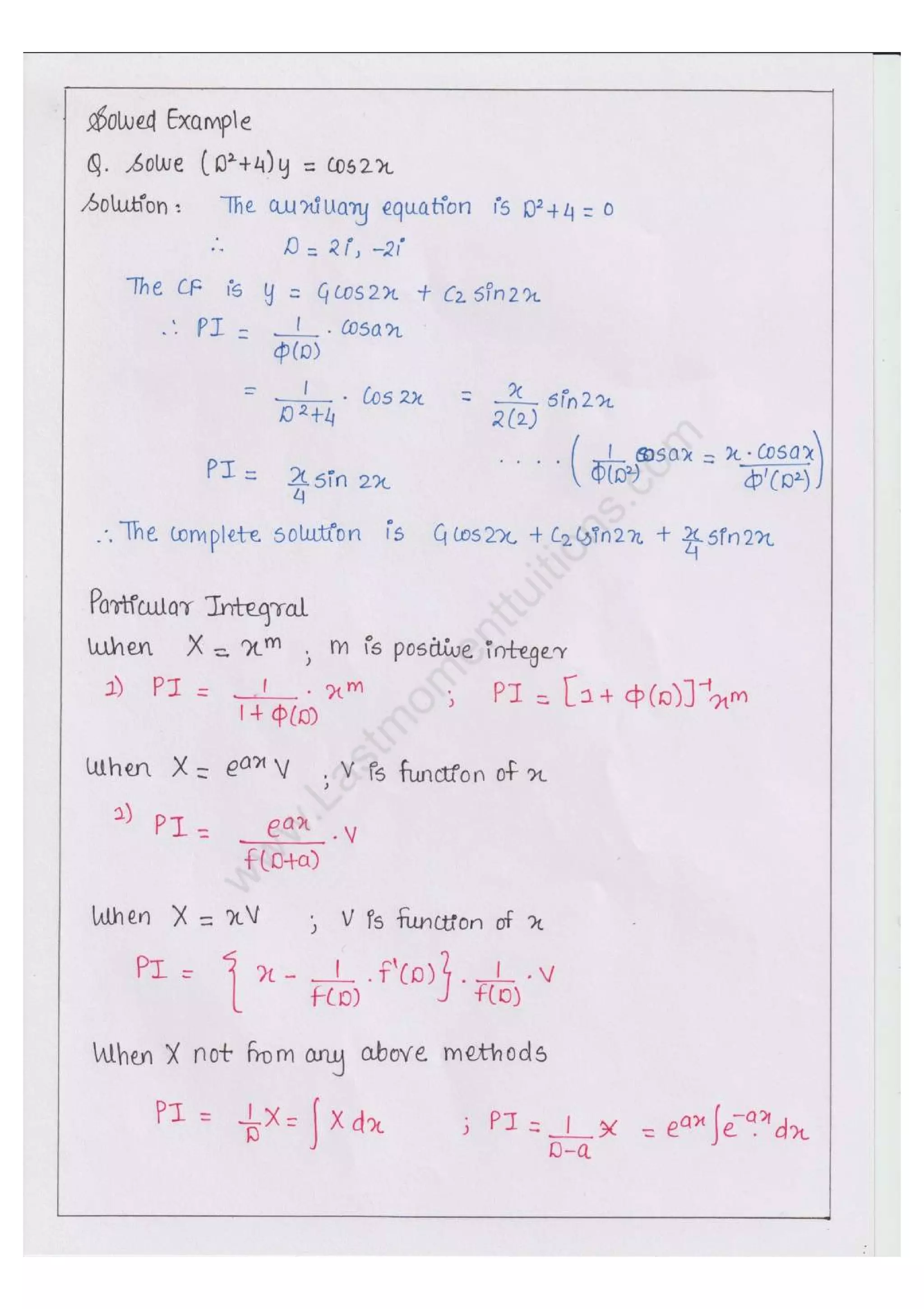 Linear Differential Equation Pdf 1119