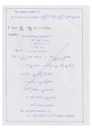 Linear differential-equation | PDF