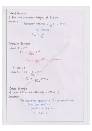 Linear differential-equation | PDF