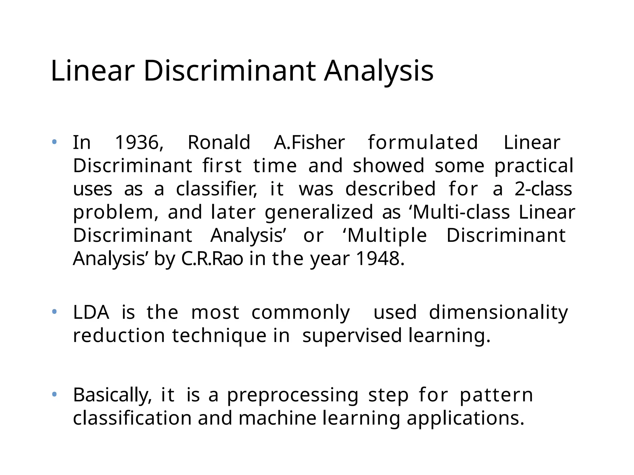 Linear Discriminant Analysis (L D A).pptx