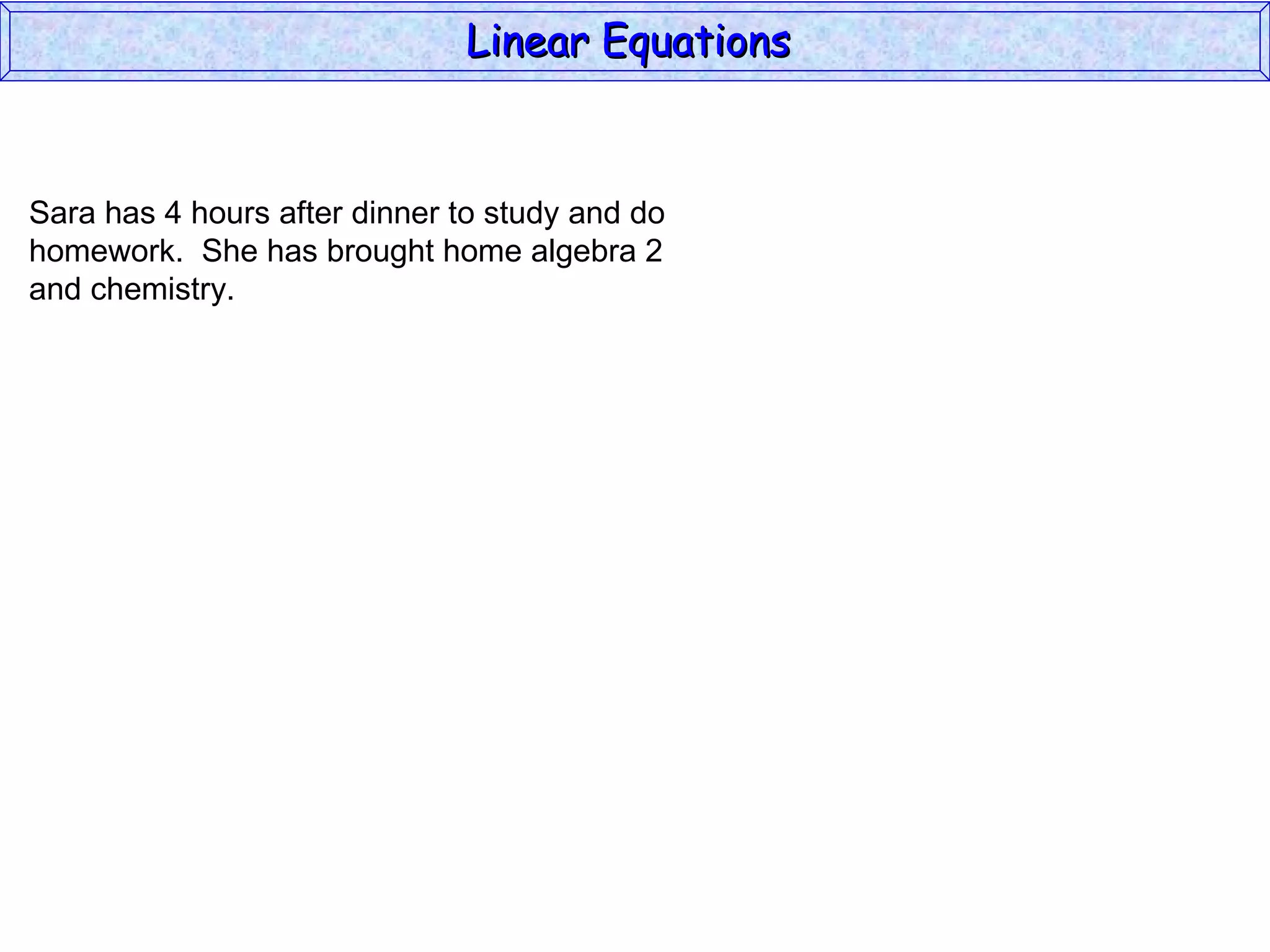 Linear Equations | PPT