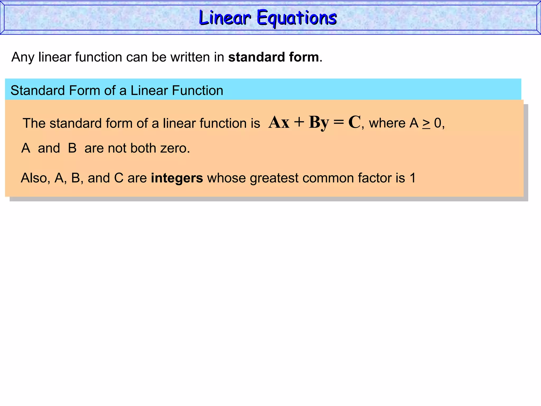 Linear Equations | PPT | Physics | Science