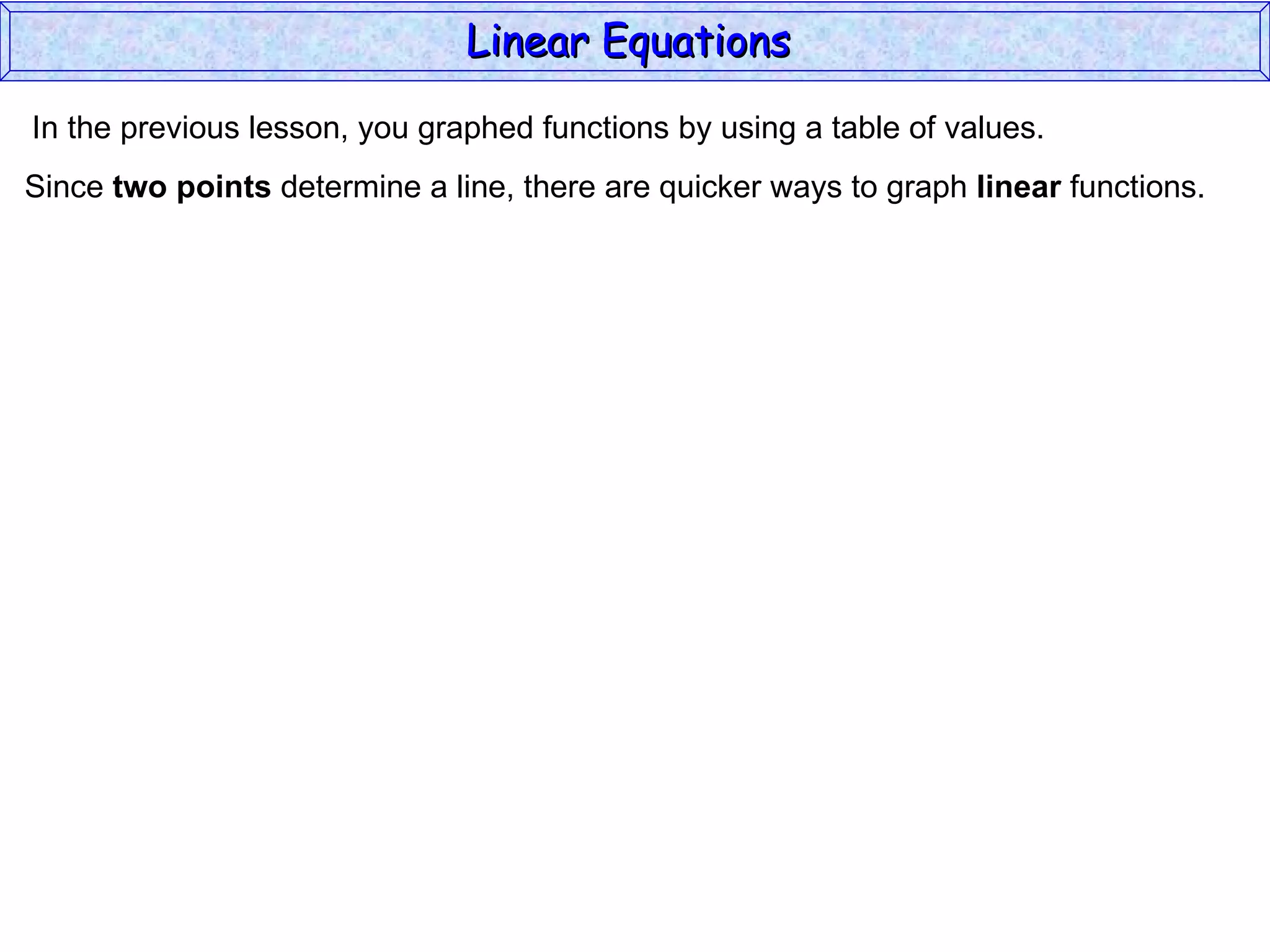 Linear Equations | PPT | Physics | Science