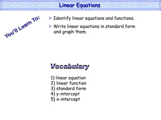 Linear Equations | PPT