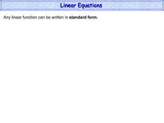 Linear Equations | PPT
