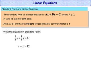 Linear Equations | PPT