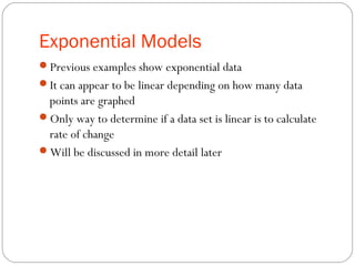 Linear functions and modeling | PPT