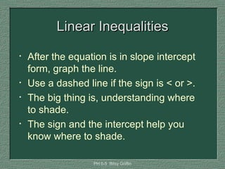 Linear Inequalities | PPT