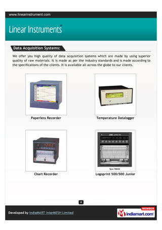 Linear Instruments, Chennai, Table Top PH Meter | PDF