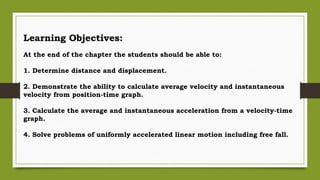 Module on Linear Motion Module on Linear Motion | PPTX