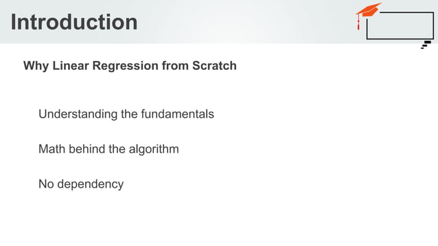 Linear Regression from Scratch in Python | PPT