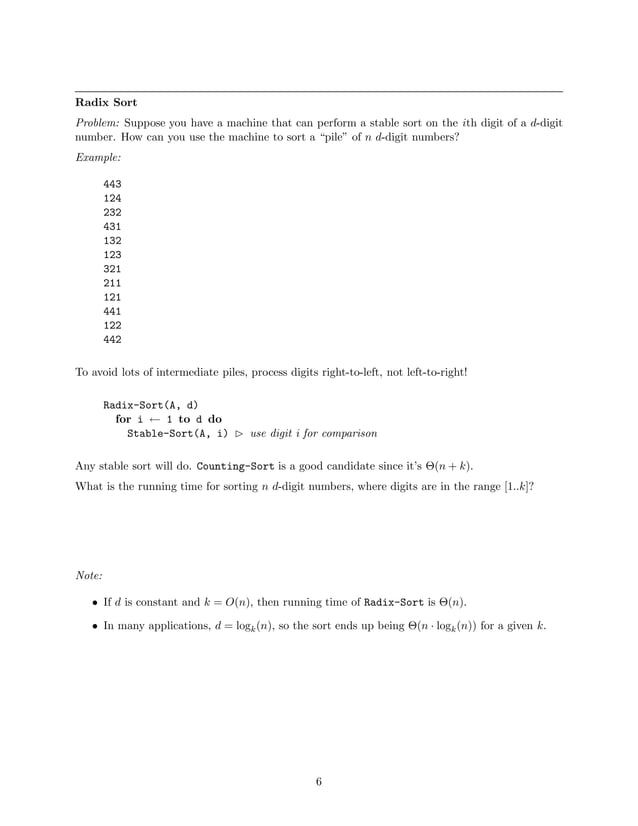 Linear sorting | PDF