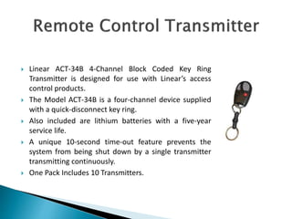 Linear AM3Plus 4 Portal Access Controller | PPT