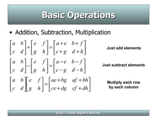 Linear Algebra | PPT