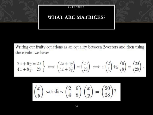 Linear algebra and Vector | PPT