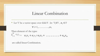 Linear algebra | PPTX