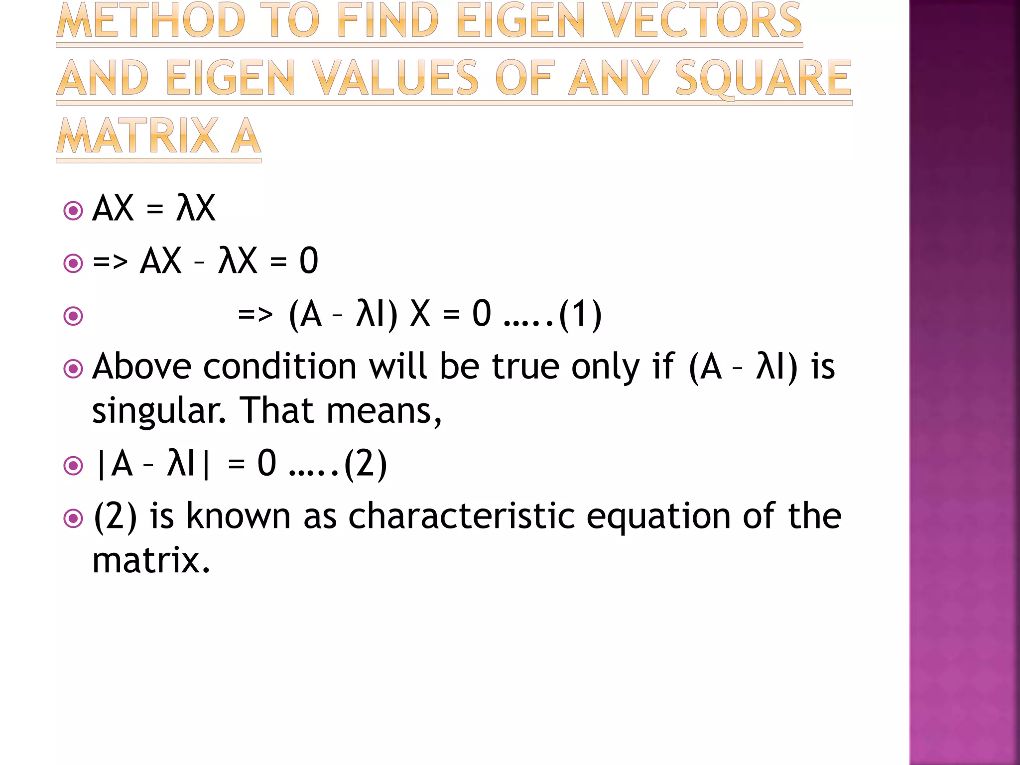 Linear algebra | PPTX