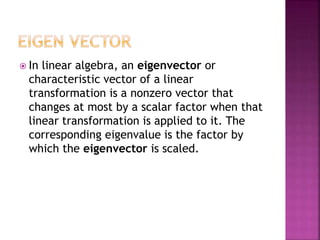 Linear algebra | PPTX