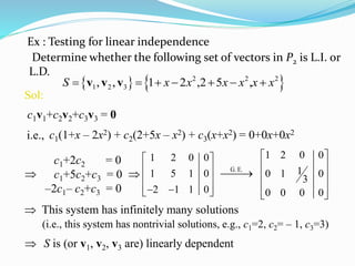 Linear algebra | PPT