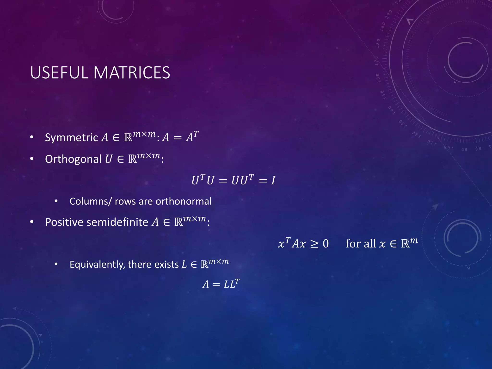 LINEAR ALGEBRA, WITH OPTIMIZATION | PPTX