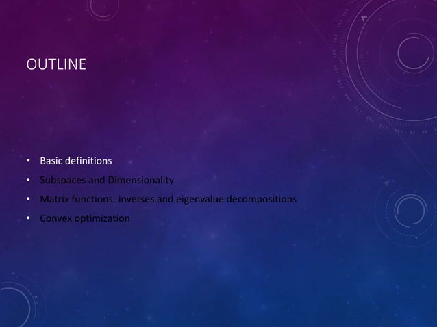 LINEAR ALGEBRA, WITH OPTIMIZATION | PPTX | Physics | Science