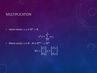 LINEAR ALGEBRA, WITH OPTIMIZATION | PPTX
