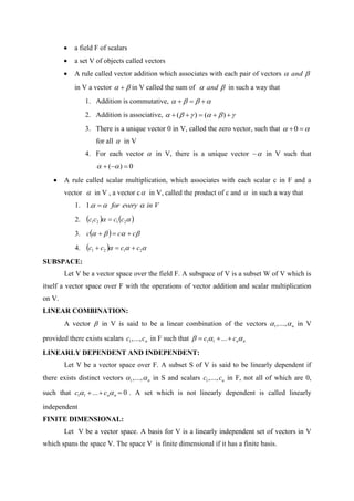 Linear algebra | PDF