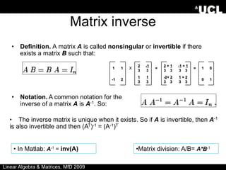 Linear Algebra for beginner and advance students | PPT