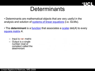 Linear Algebra for beginner and advance students | PPT