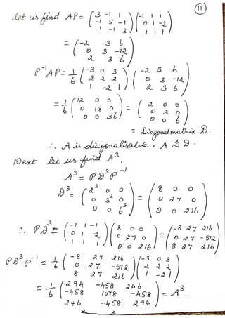 Linear algebra Diagonalizable matrices | PDF | Physics | Science