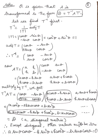 Linear algebra Diagonalizable matrices | PDF | Physics | Science