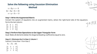 Linear Algebra - Row Echelon Form and Reduced Row Echelon Form | PPTX
