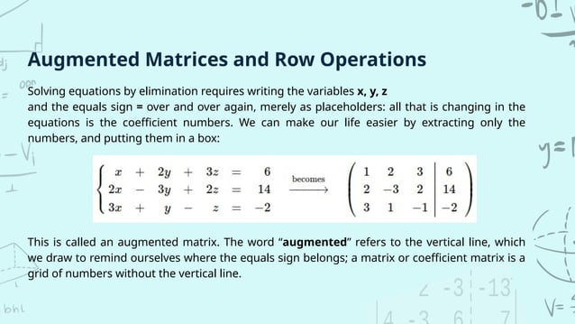 Linear Algebra - Row Echelon Form and Reduced Row Echelon Form | PPTX ...