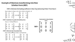 Linear Algebra - Row Echelon and Reduced Row Echelon Form.pptx