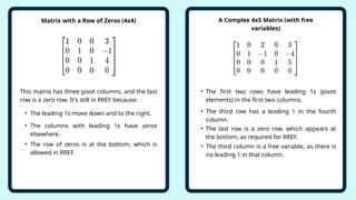 Linear Algebra - Row Echelon and Reduced Row Echelon Form.pptx