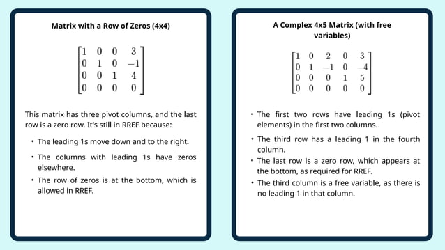 Linear Algebra - Row Echelon and Reduced Row Echelon Form.pptx