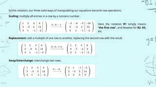 Linear Algebra - Row Echelon and Reduced Row Echelon Form.pptx