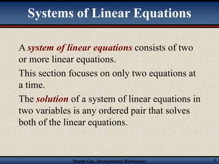 Linear Algebra - systems of equations (week 1).ppt