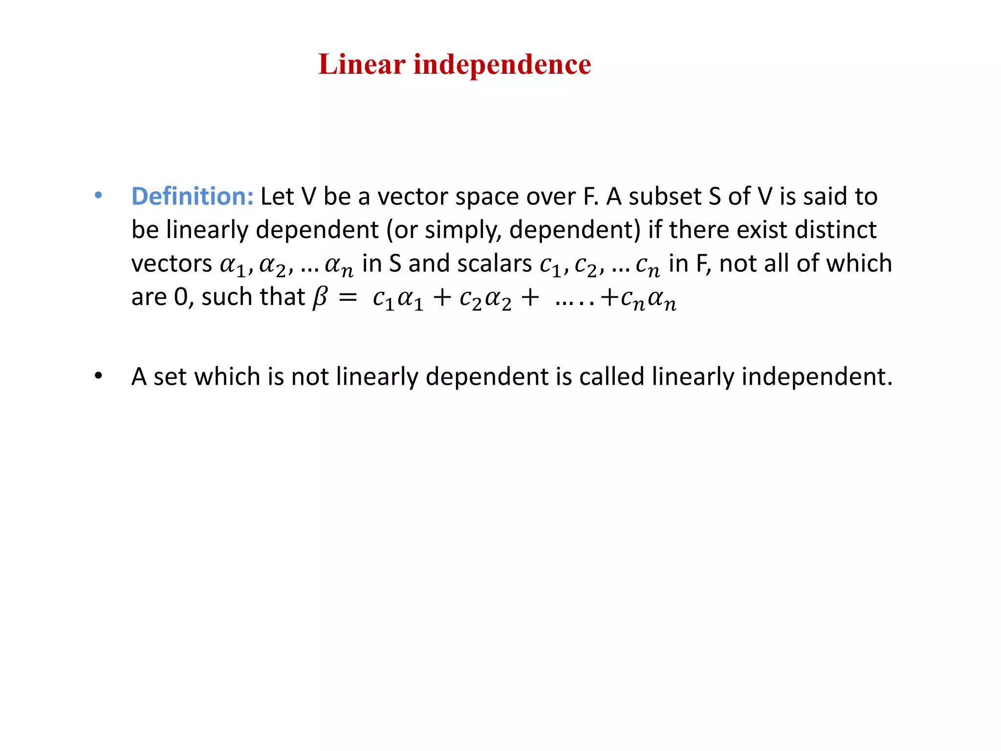 Linear Algebra for Competitive Exams | PPTX