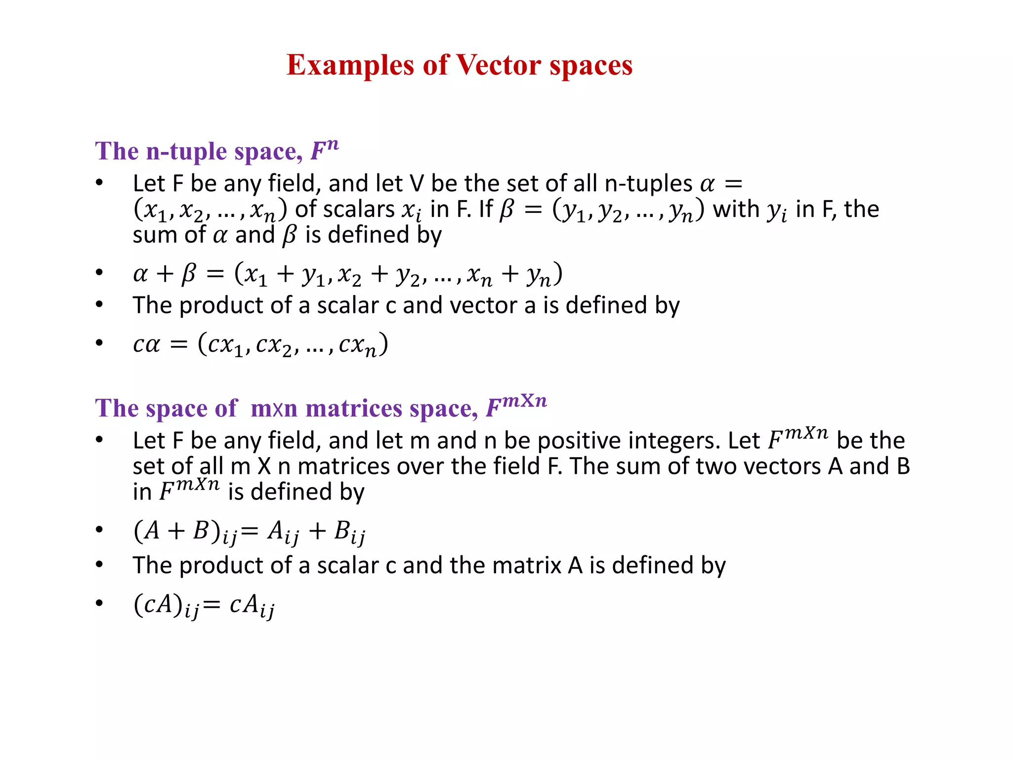 Linear Algebra for Competitive Exams | PPTX