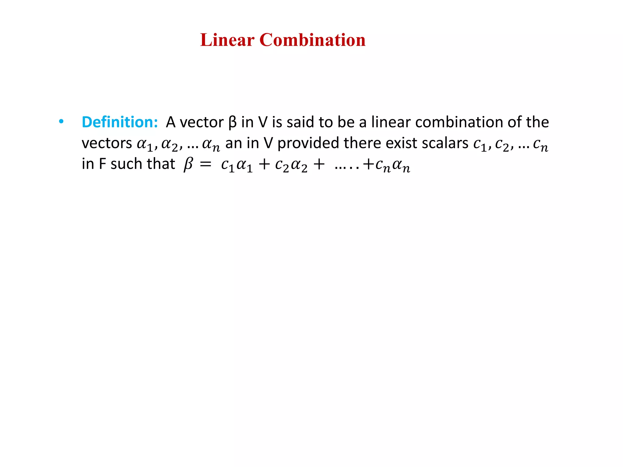 Linear Algebra for Competitive Exams | PPTX