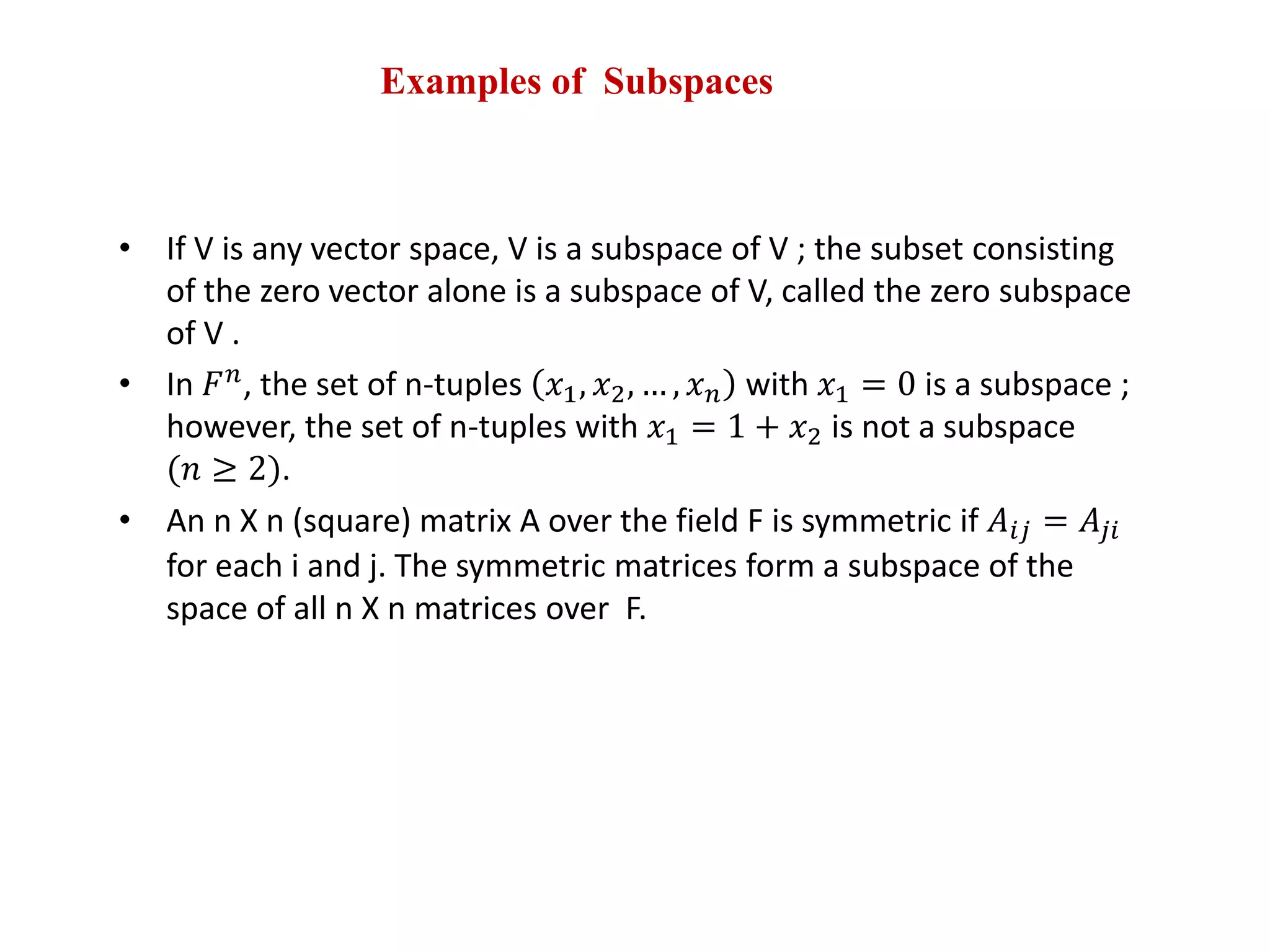 Linear Algebra for Competitive Exams | PPTX