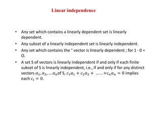 Linear Algebra for Competitive Exams | PPTX